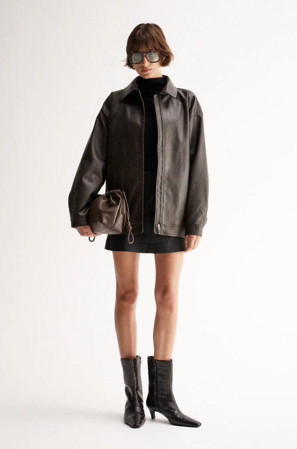 Melton Jacket Chocolate – George and Olive